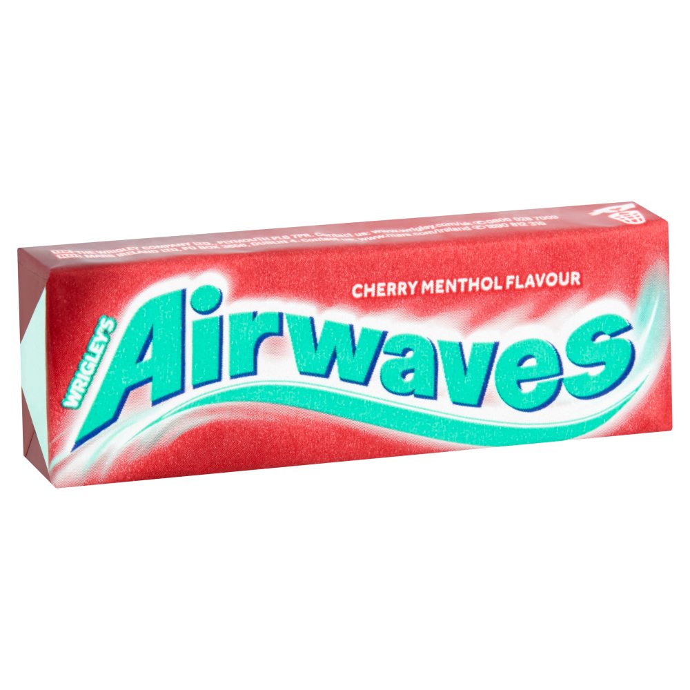 Wholesale Supplier of Airwaves Cherry Menthol Chewing Gum in Preston, UK